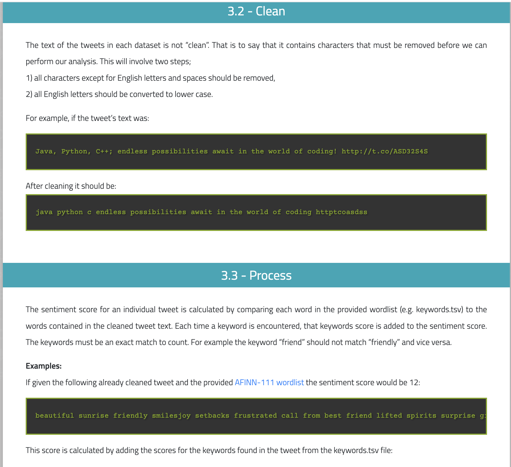 Solved Total Sentiment Score =12 Any tweet with a positive | Chegg.com