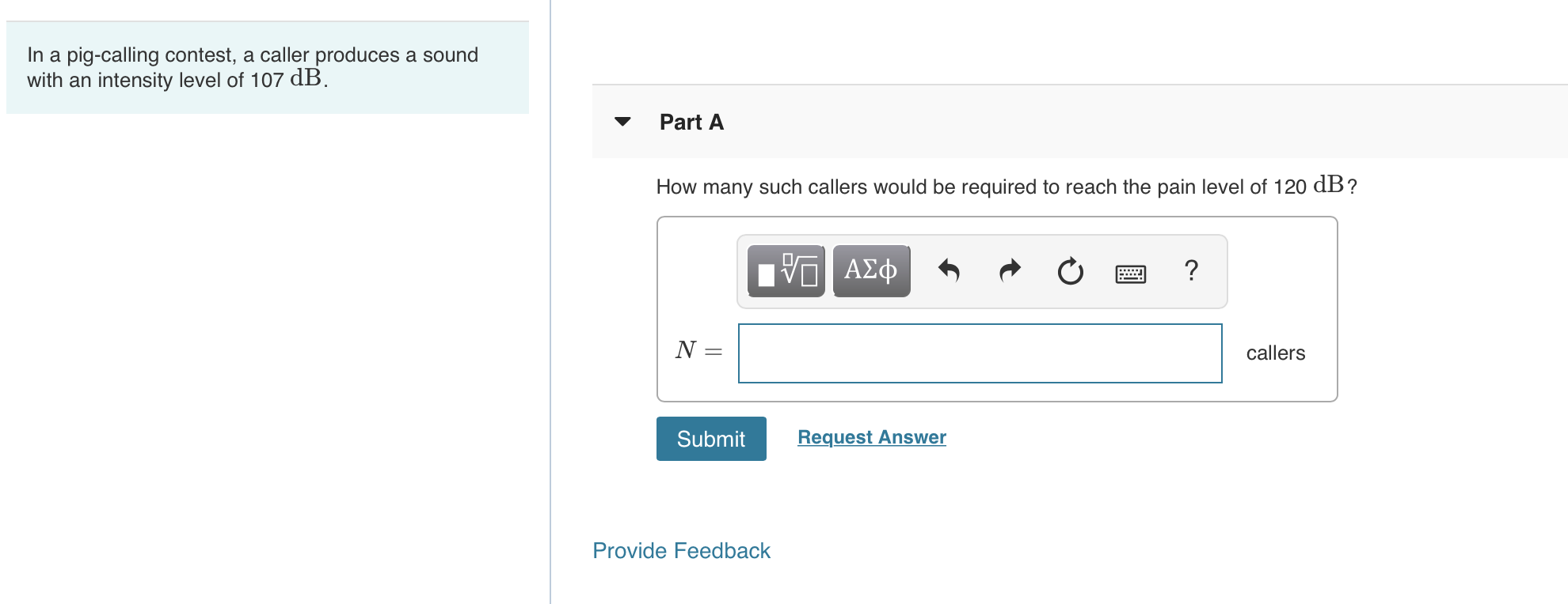 Solved In a pig-calling contest, a caller produces a sound | Chegg.com