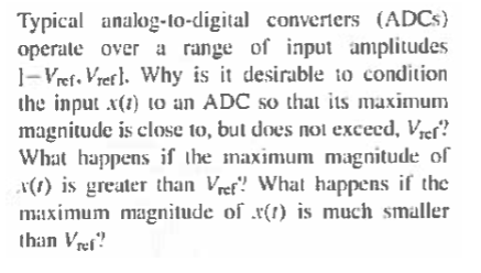 Solved Typical analog-to-digital converters (ADCs) operate | Chegg.com