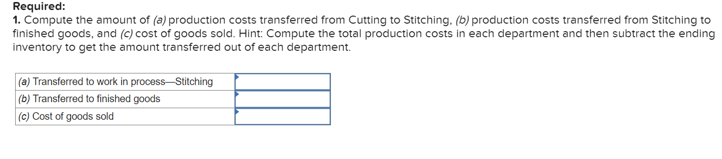 Solved Problem 3-5A (Algo) Production cost flow and | Chegg.com