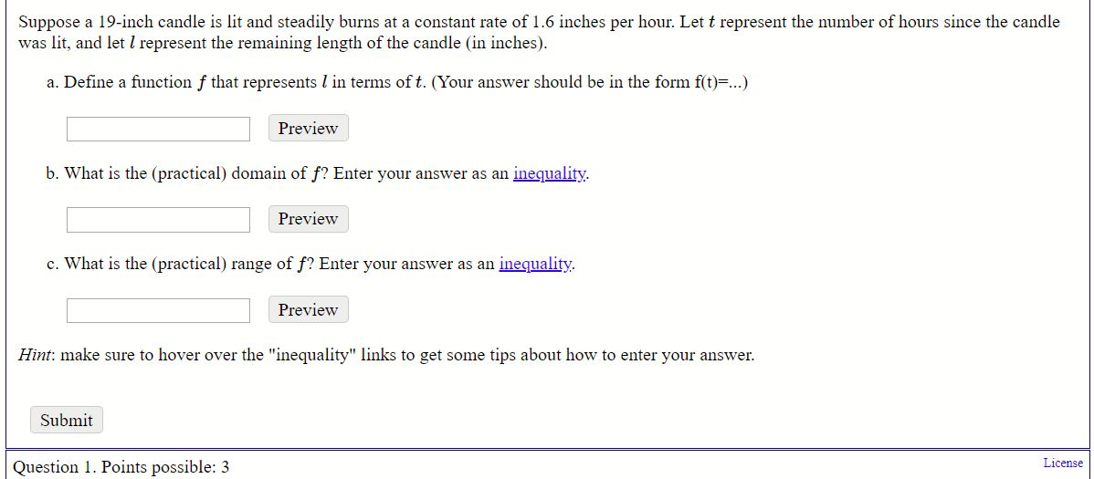 Solved Example 4: Practical vs. General Domains and Ranges | Chegg.com