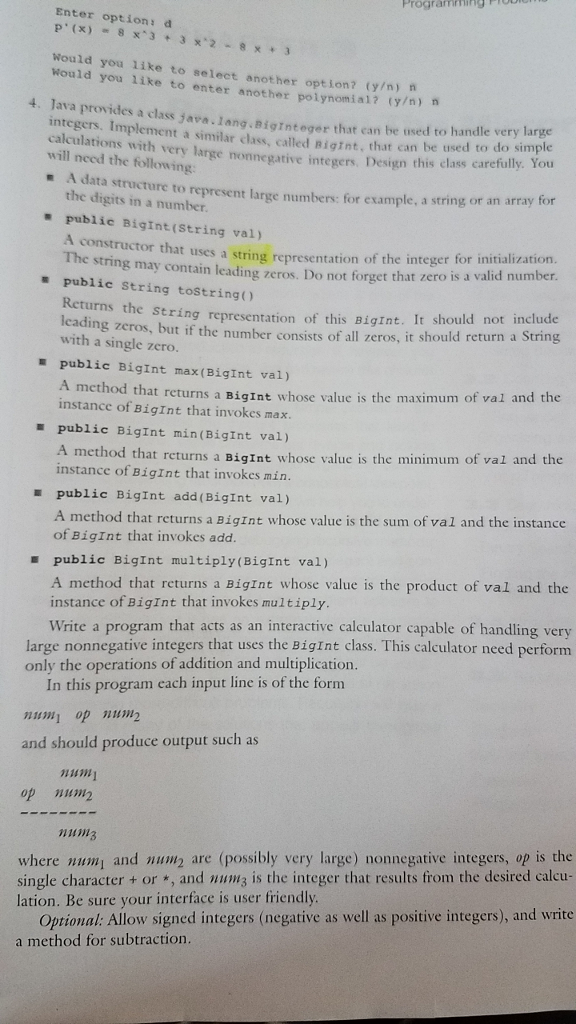 Solved In Java Programming Please help, we have been | Chegg.com