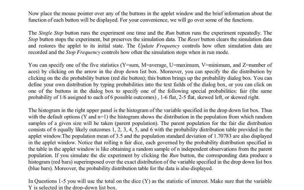 Sampling Distributions Central Limit Theorem In