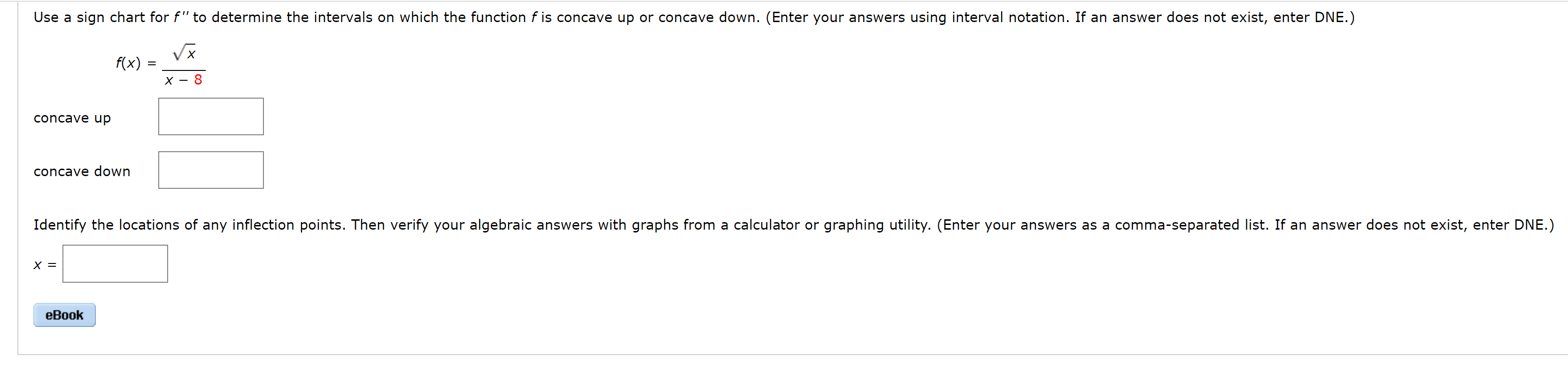 Solved Use a sign chart for f" to determine the intervals on | Chegg.com