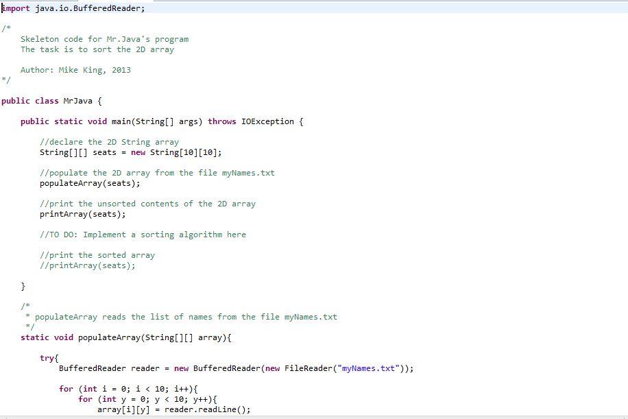 Solved Mr. Java has been teaching ICS for years. Having a | Chegg.com