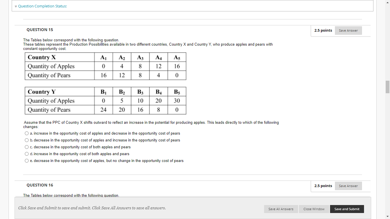 Solved Question Completion Status: QUESTION 15 2.5 points | Chegg.com