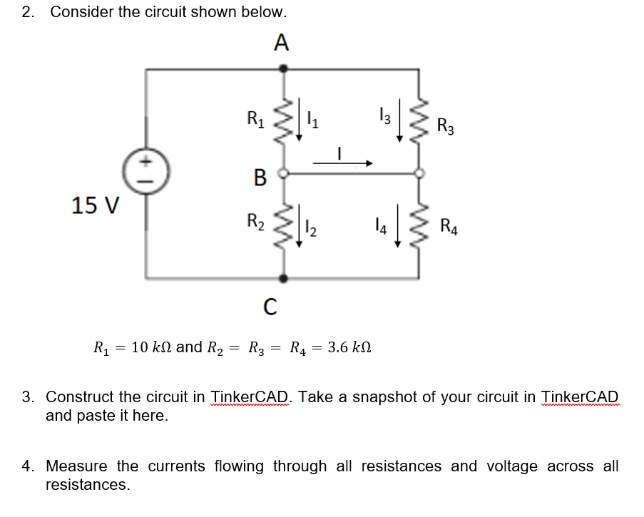Solved 2. Consider the circuit shown below. A R1 11 w R3 B | Chegg.com