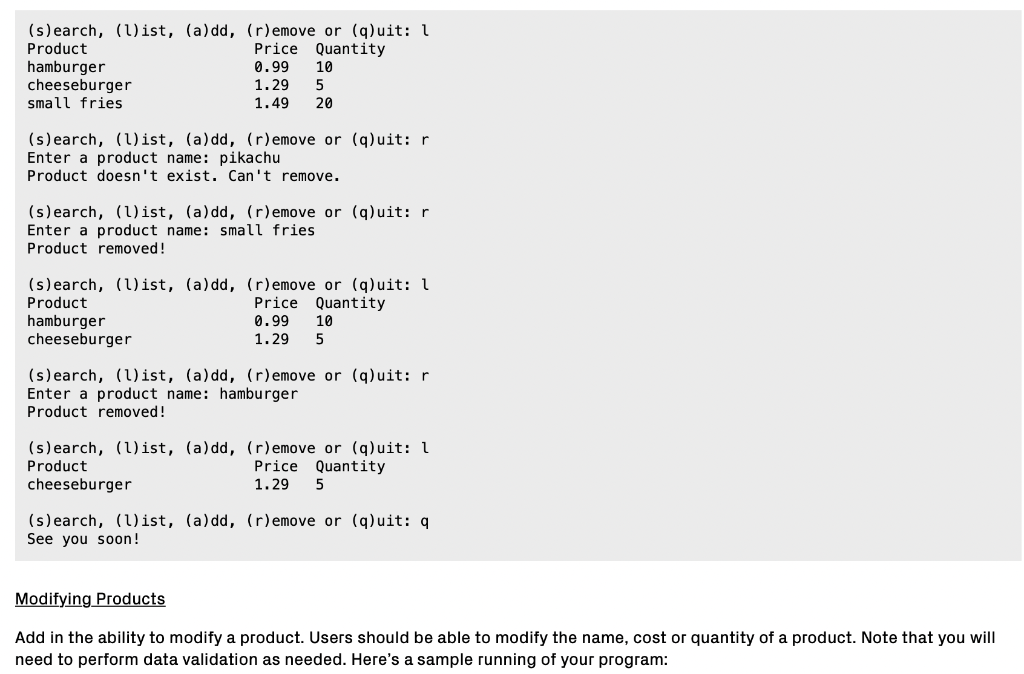 Solved The programs you will be writing for Part B build on | Chegg.com