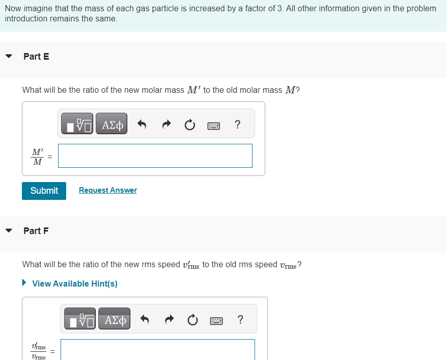 Solved A particle gas consists of N monatomic particles each | Chegg.com