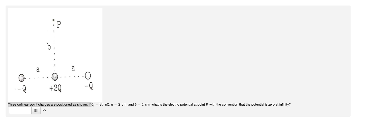 Solved Three colinear point charges are positioned as shown. | Chegg.com
