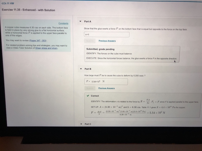 Solved (Ch 11 HW Exercise 11.35-Enhanced-with Solution Part | Chegg.com