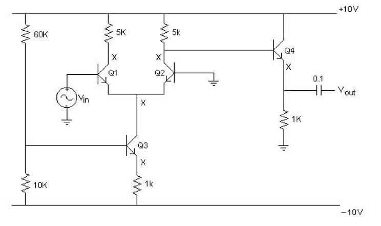 Solved Measure the DC values at the points indicated with an | Chegg.com