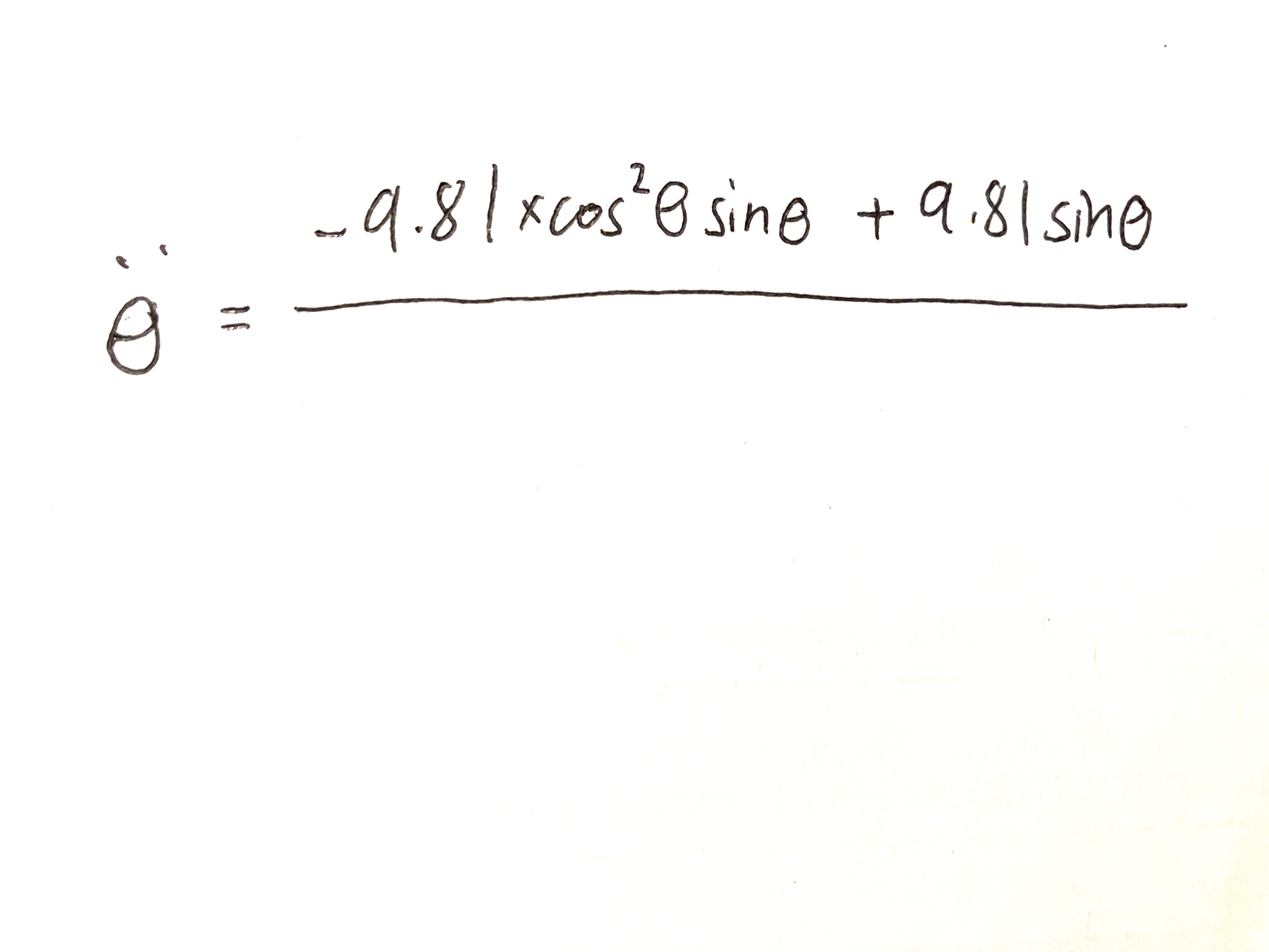 Solved solve for theta, theta dot is the second-order | Chegg.com