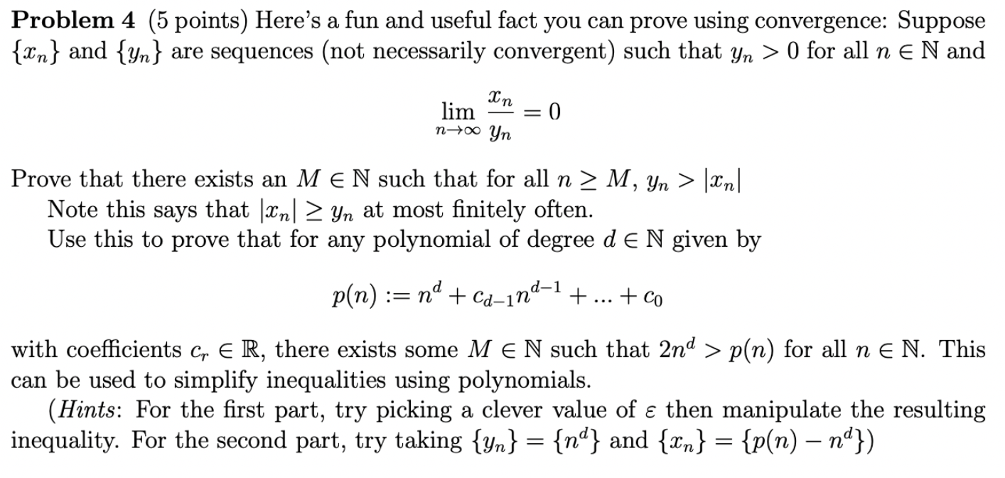 Solved Problem 4 (5 points) Here's a fun and useful fact you | Chegg.com