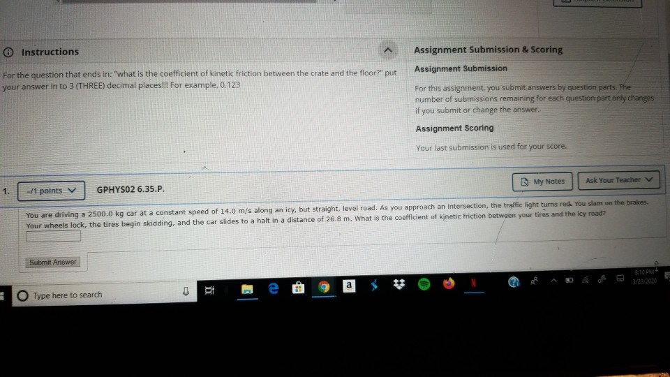 Solved Instructions Assignment Submission & Scoring | Chegg.com