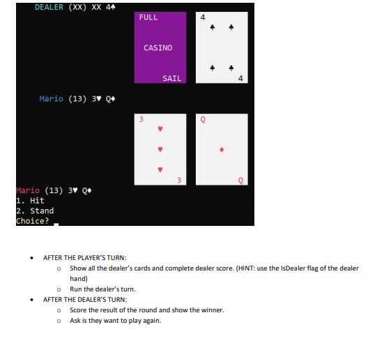 Solved Objective You Are Going To Create A Blackjack Game 