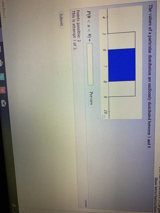 Solved Show Intro/Instructions The values of a particular | Chegg.com