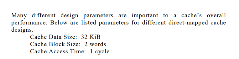 Solved B) Caches are important to providing a | Chegg.com