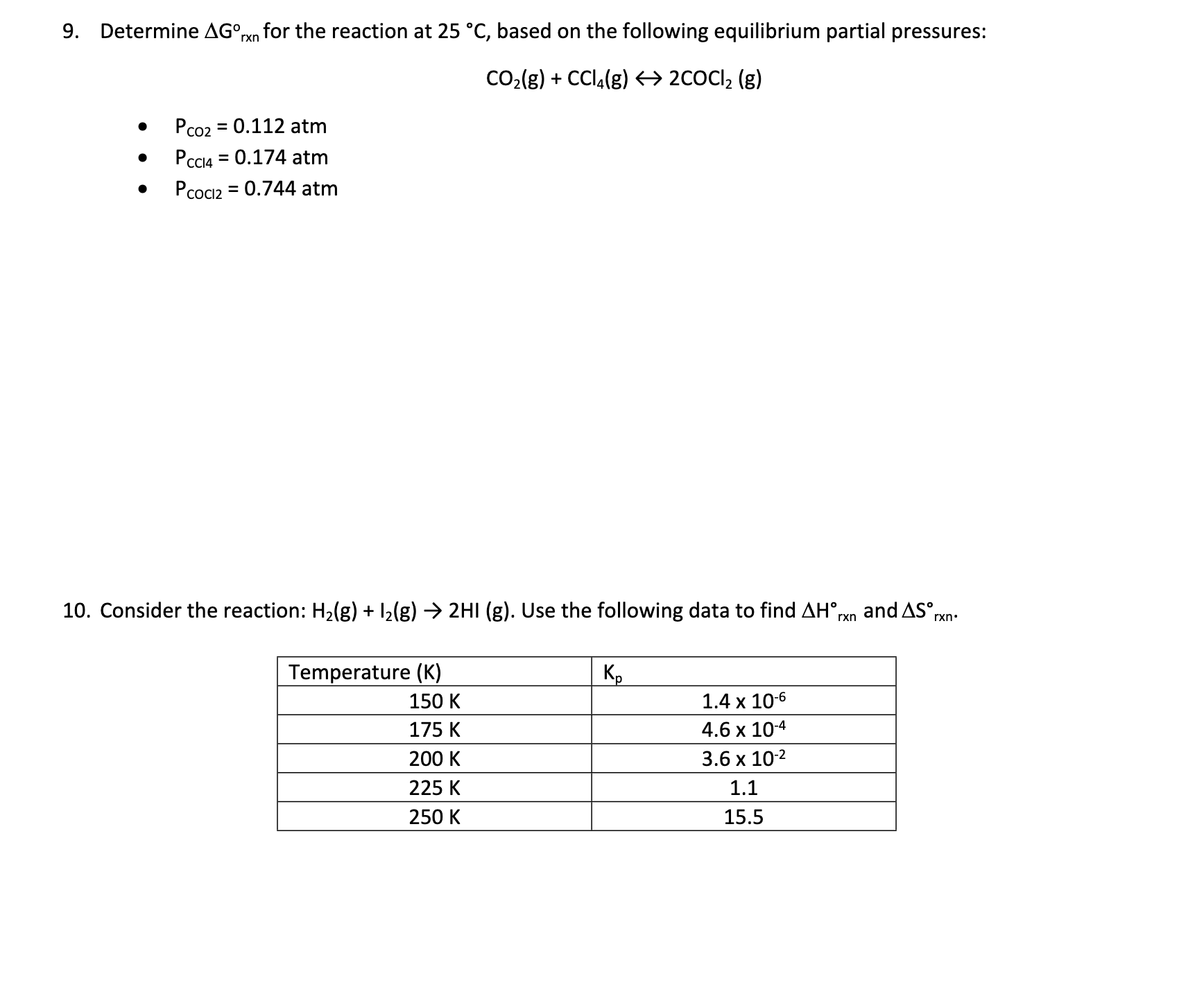 Solved 3. What do the signs (+ or -) of ΔG,ΔH, and ΔS | Chegg.com