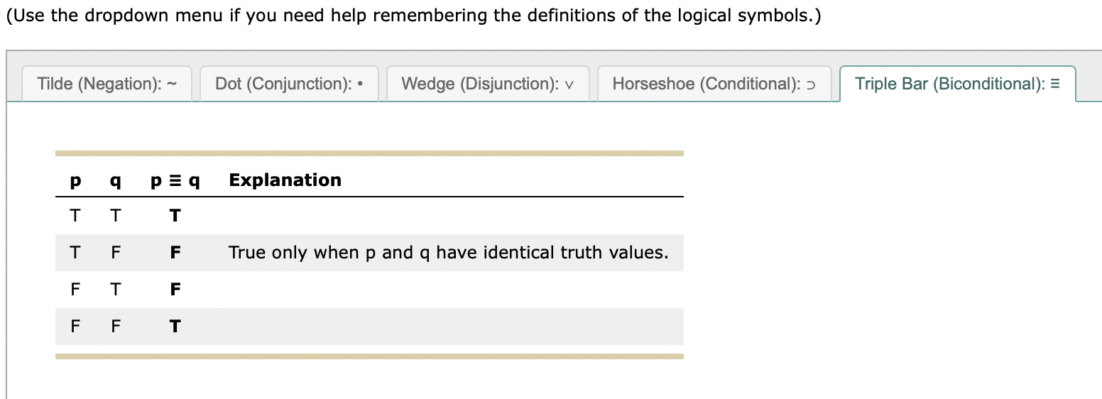 Solved You can calculate the truth value of a compound | Chegg.com