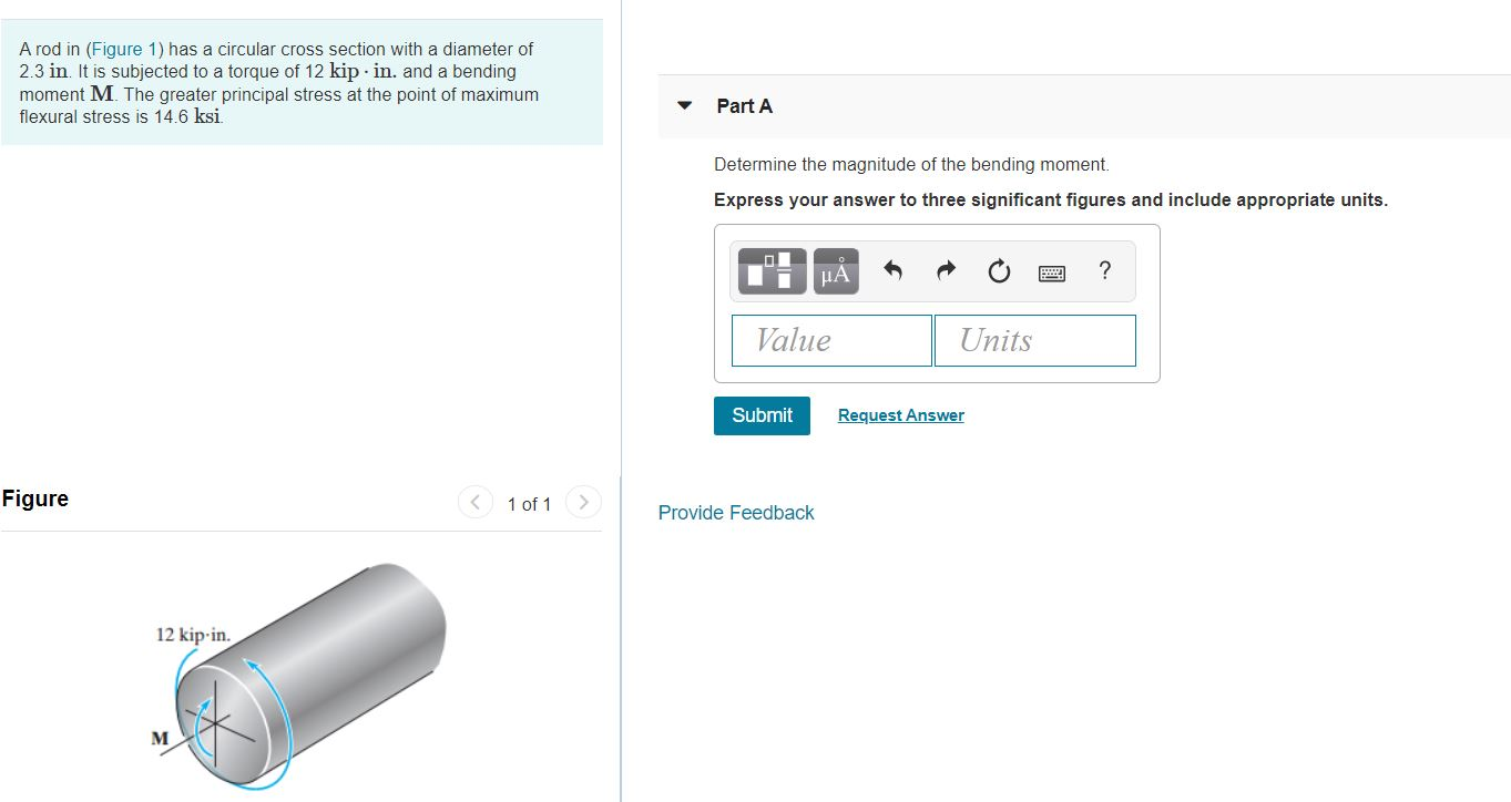 Solved A rod in (Figure 1) has a circular cross section with | Chegg.com
