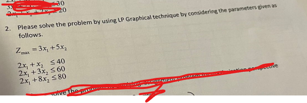Solved 2. Please solve the problem by using LP Graphical | Chegg.com