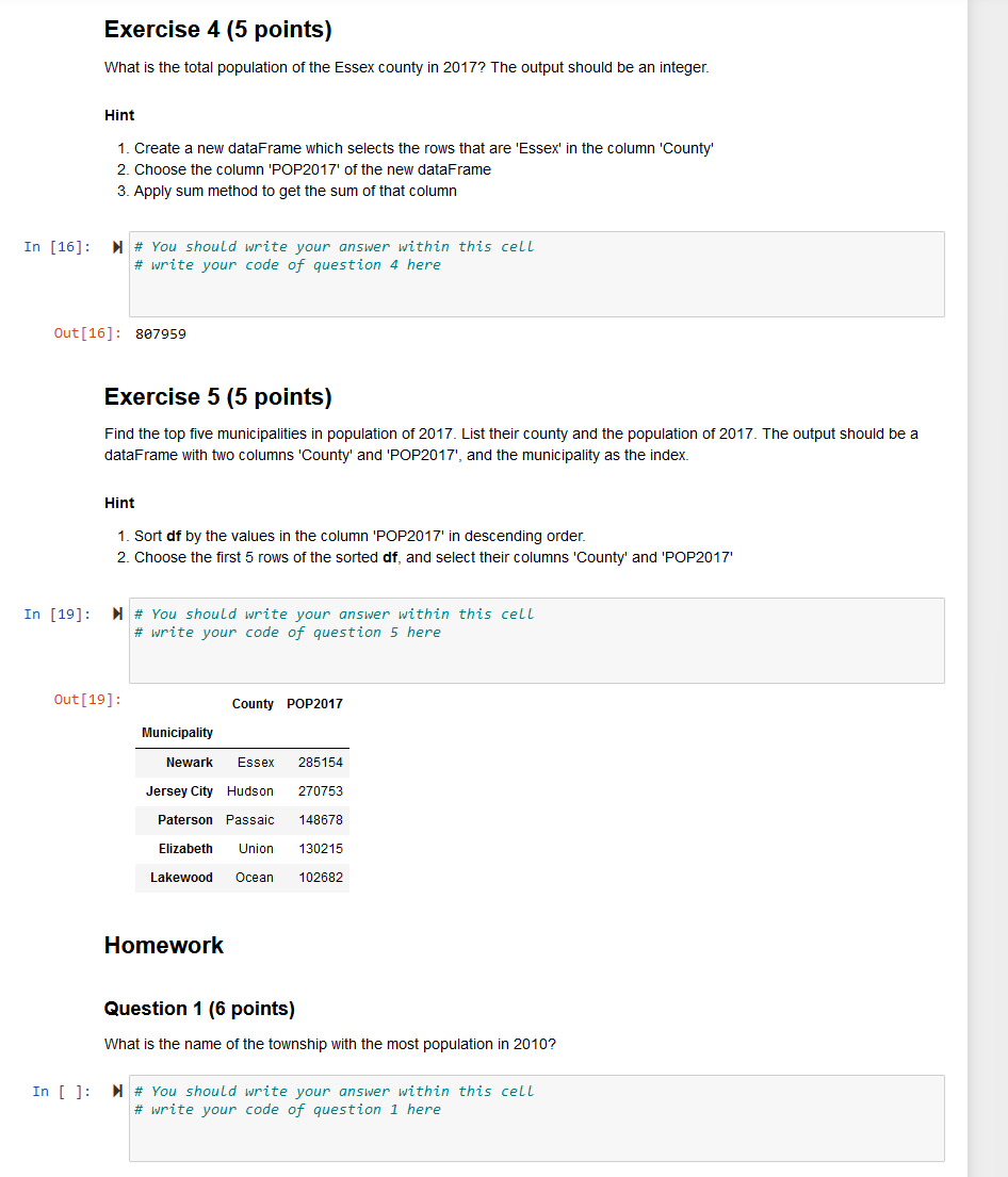 Solved Exercise 4 (5 points) What is the total population of | Chegg.com Solved Exercise 4 (5 points) What is the total population of | Chegg.com