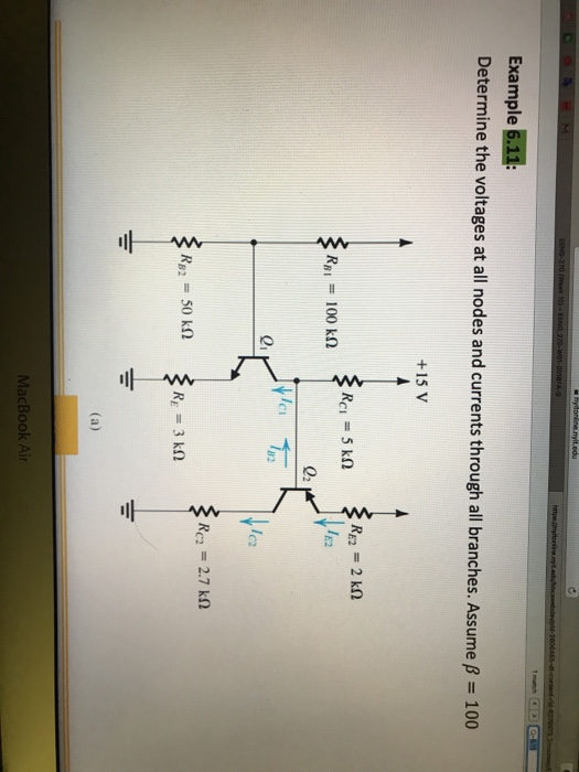 Solved Example Determine the voltages at all nodes and | Chegg.com