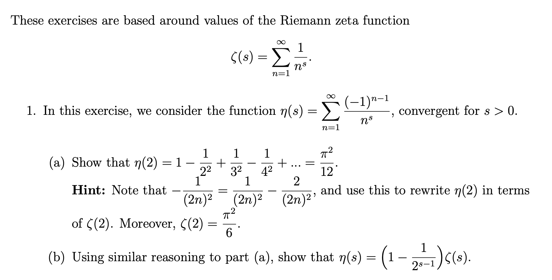 Solved These exercises are based around values of the | Chegg.com