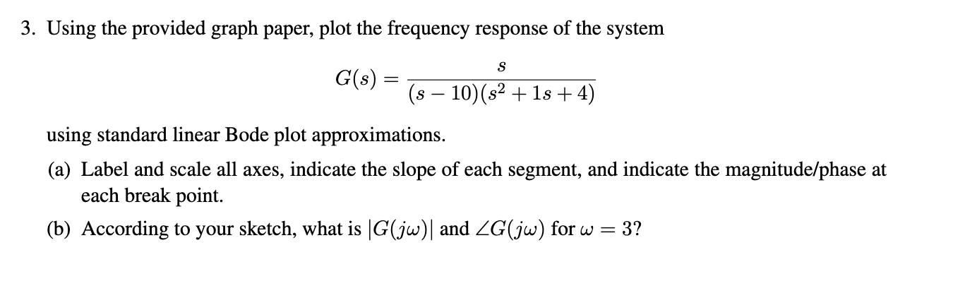 Solved 3. Using the provided graph paper, plot the frequency | Chegg.com