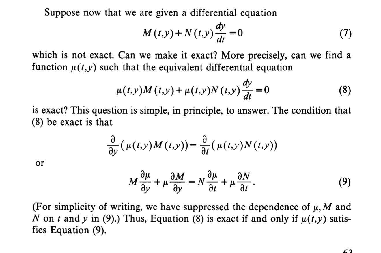 Solved Suppose now that we are given a differential equation | Chegg.com