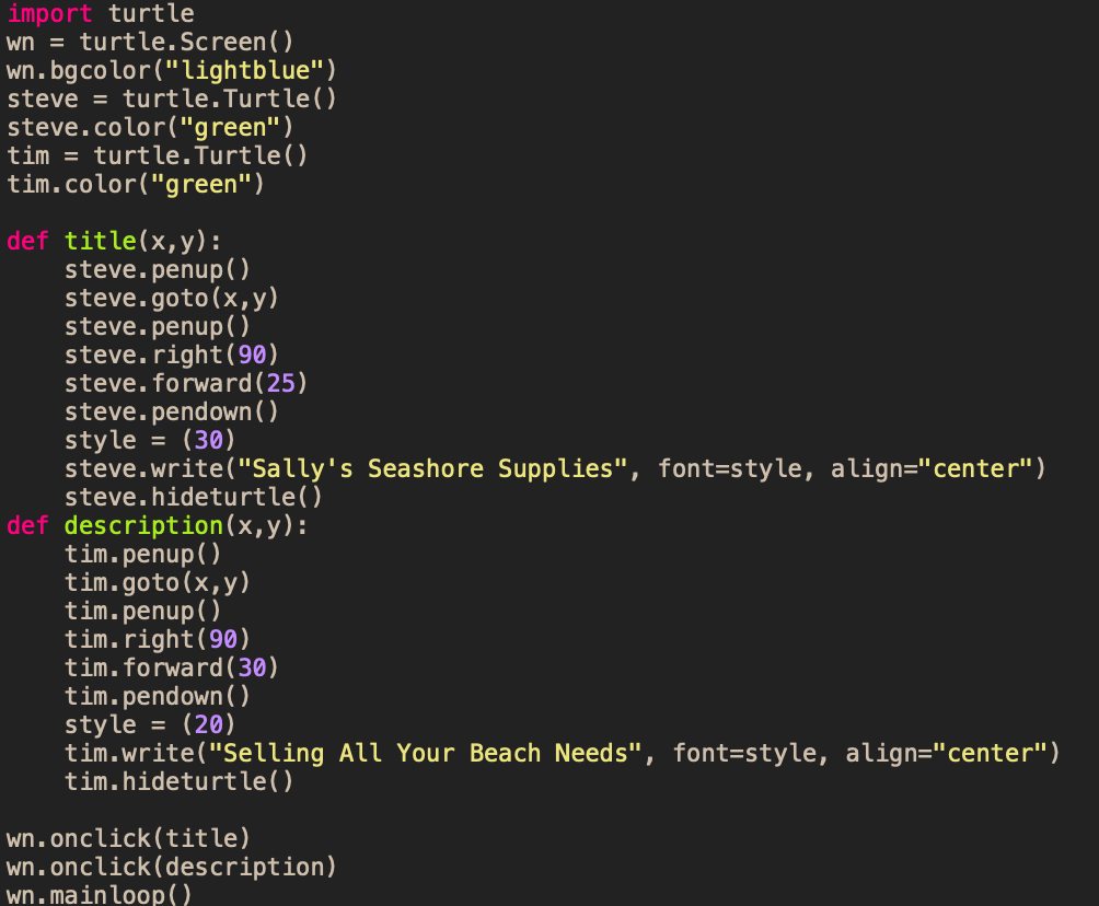 Solved I Am Working On A Coding Problem That Involves Turtle 9398