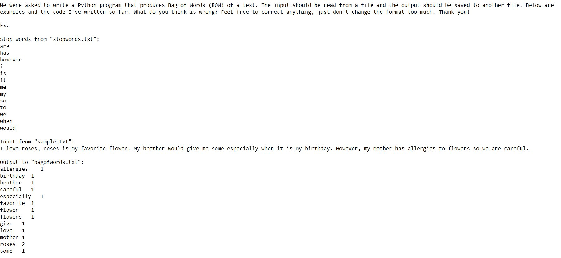 Solved We were asked to write a Python program that produces | Chegg.com