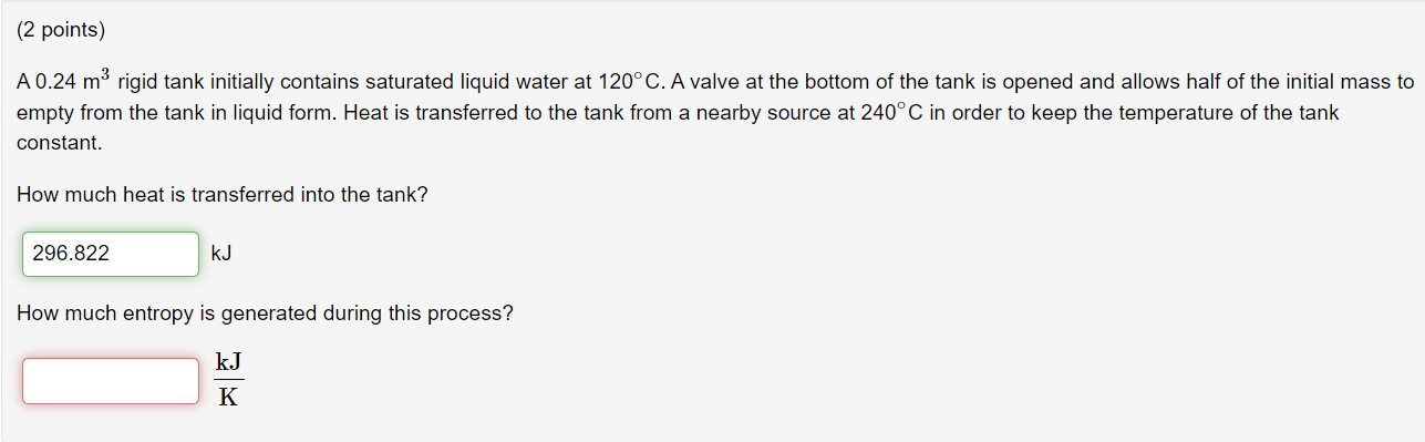 [Solved]: A ( 0.24 mathrm{~m}^{3} ) rigid tank initiall