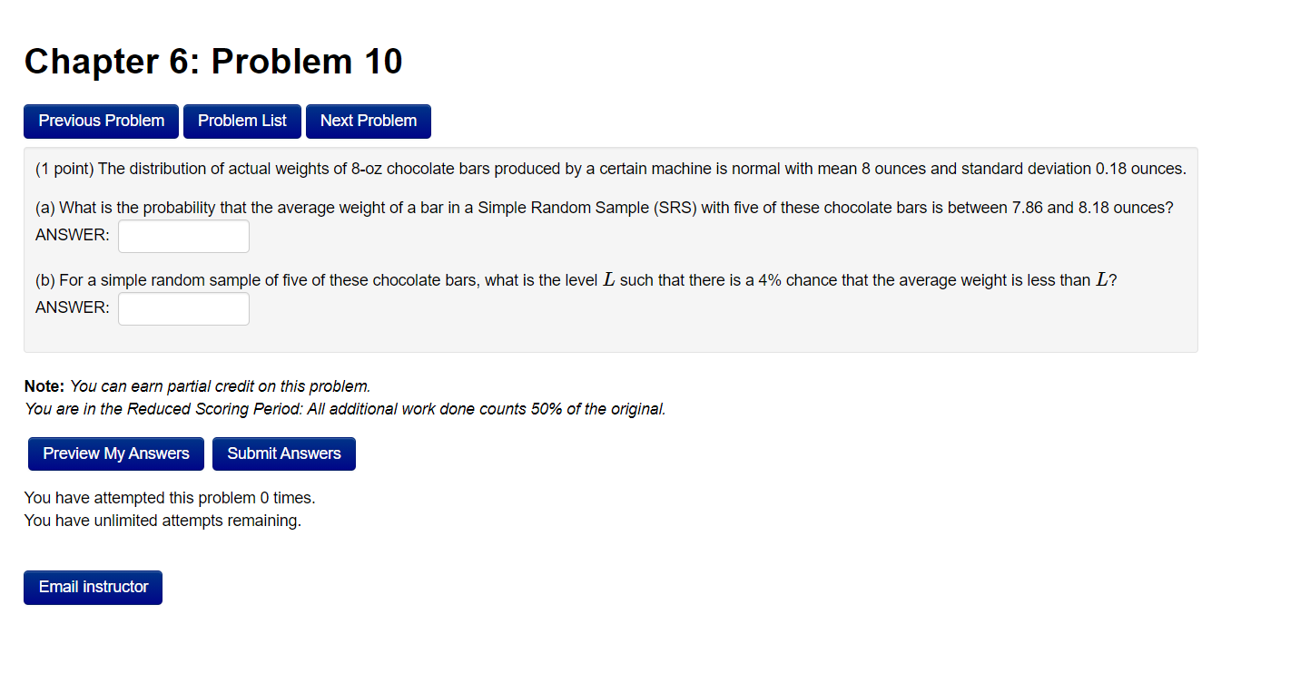 Solved Chapter 6: Problem 10 Previous Problem Problem List | Chegg.com