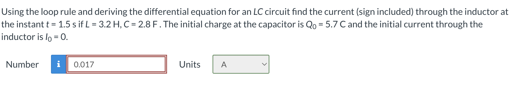 Solved Using the loop rule and deriving the differential | Chegg.com