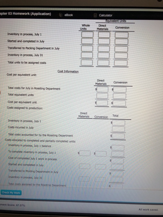 Solved Chapter 03 Homework (Application) eBook Cost of | Chegg.com Solved Chapter 03 Homework (Application) eBook Cost of | Chegg.com