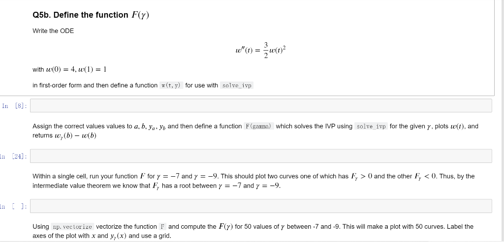 Question 5 Solving Boundary Value Problems Bvps