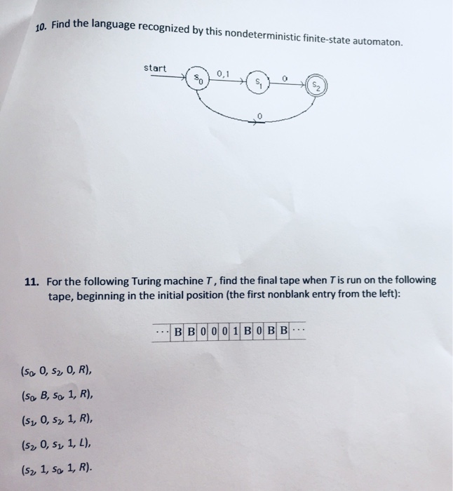 Solved 0. Find the language recognized by this | Chegg.com