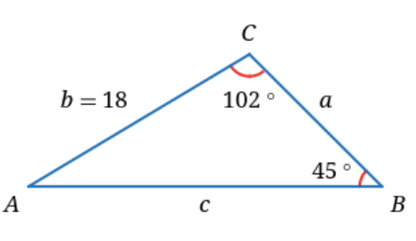 Solved Use the Law of Sines to solve the triangle. Round | Chegg.com