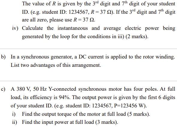 Solved a) A simple rotating loop in a uniform magnetic | Chegg.com