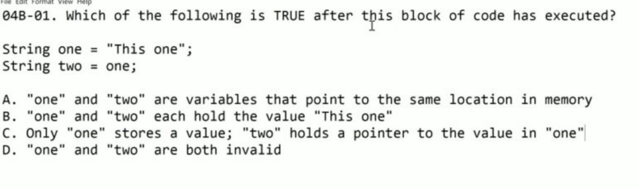 File Edit Format View Help 040 01 Which Of The 