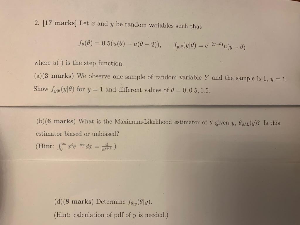 Solved Please solve for 2 a, b and d. FOR B) MAXIMUM | Chegg.com