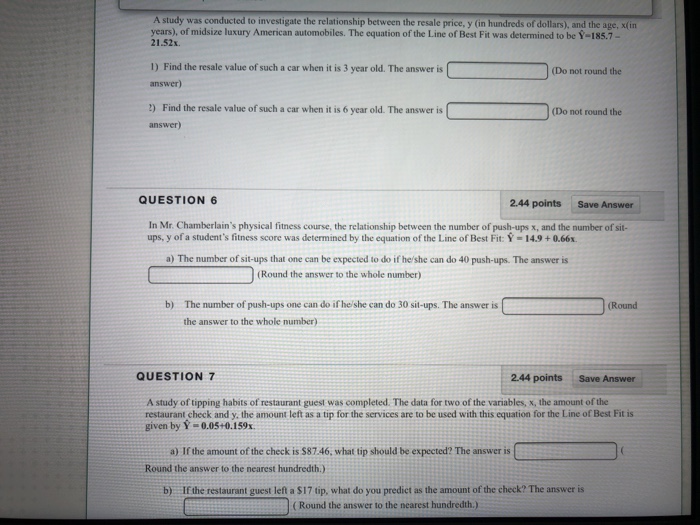 Solved A study was conducted to investigate the relationship | Chegg.com