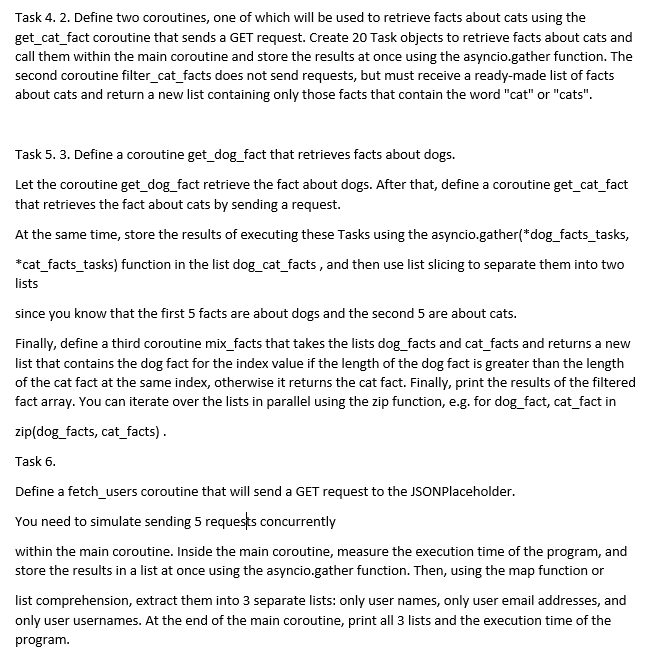 Solved PLEASE SOLVE IN PYTHON. JUST CODE Task 4. 2. ﻿Define | Chegg.com