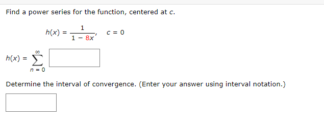 Solved nd a geometric power series for the function, | Chegg.com