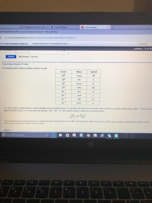 The following table displays prefixes used for units | Chegg.com The following table displays prefixes used for units | Chegg.com