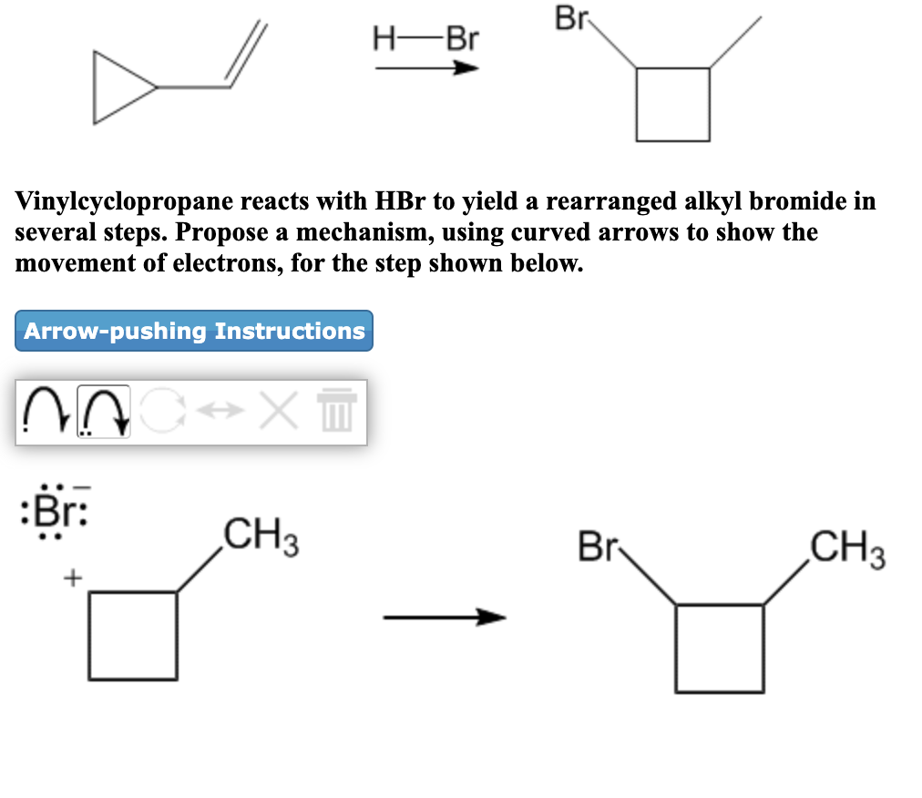 Solved The electrophilic addition reaction shown below | Chegg.com