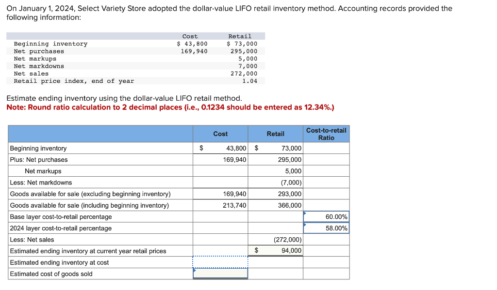 Solved On January 1, 2024, Select Variety Store adopted the | Chegg.com