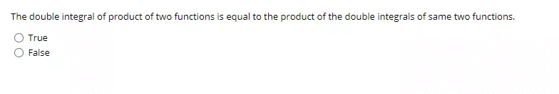 Solved The double integral of product of two functions is | Chegg.com